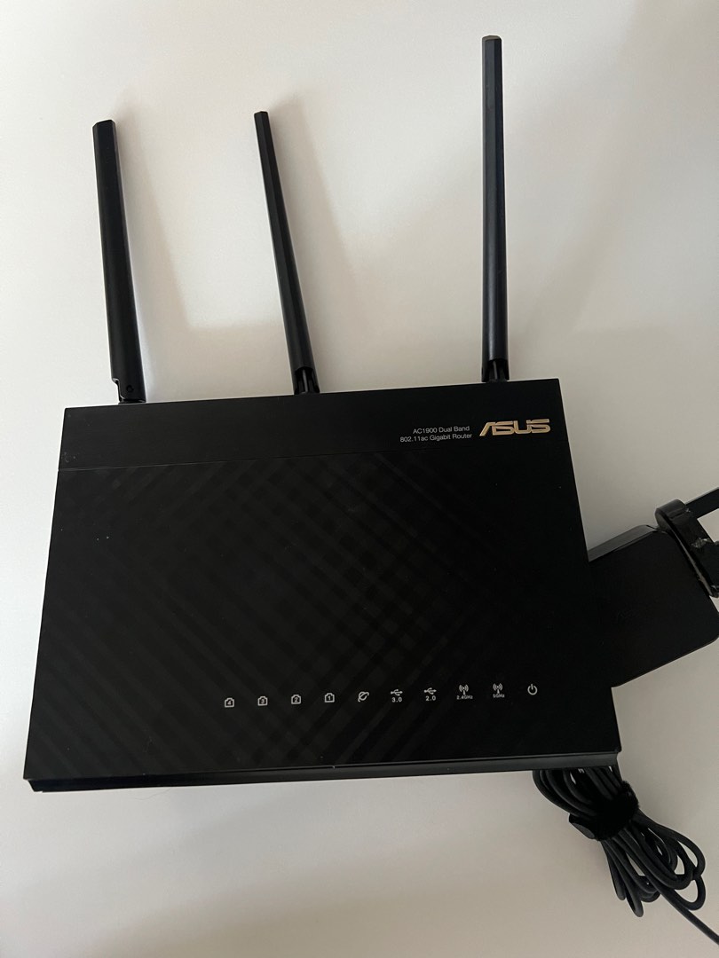 Asus Wireless-AC1900 Dual Band Gigabit Router Model: RT-AC6BU, 電腦＆科技 ...
