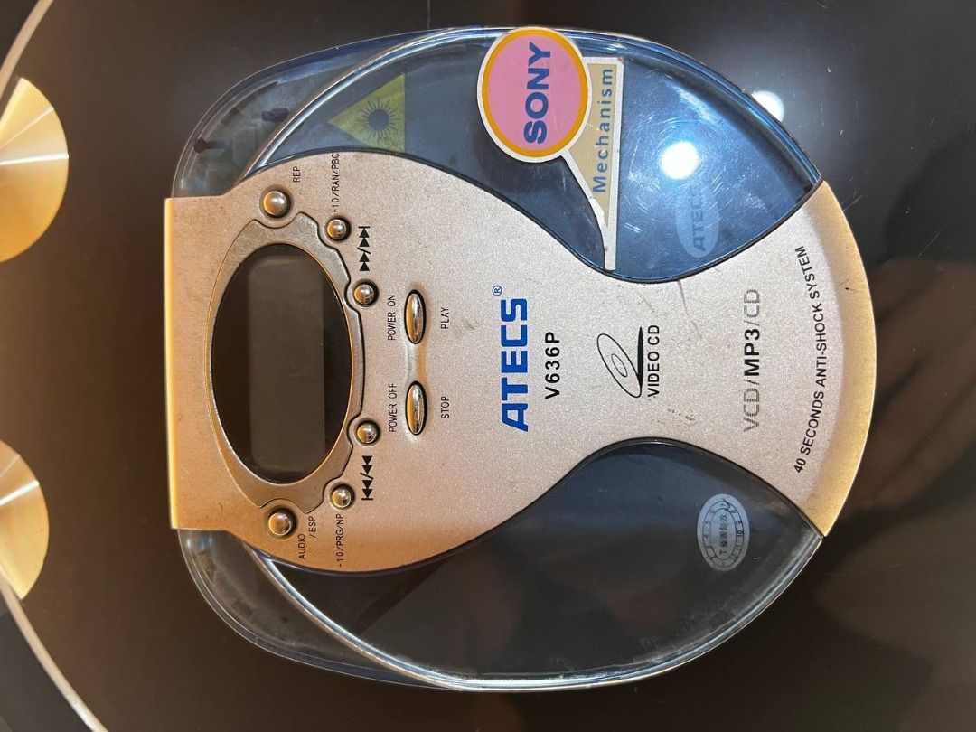 ATECS VCD/CD/MP3 portable player, Audio, Portable Music Players on Carousell
