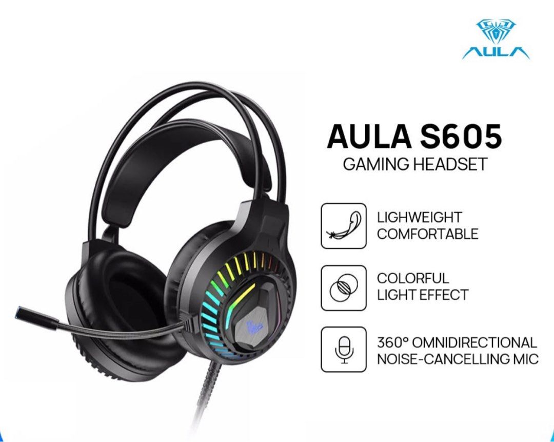 Aula S605 Gaming Headset, Audio, Headphones & Headsets on Carousell
