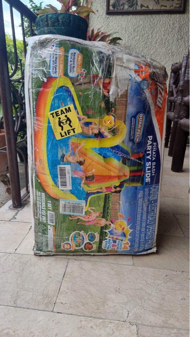 BANZAI Inflatable Pinata Bash Party Slide Water Park, Sports Equipment ...