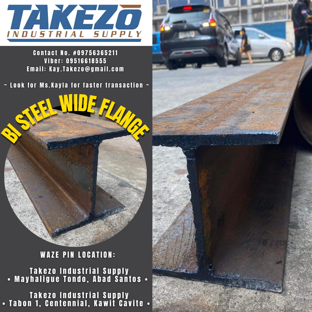 BI STEEL WIDE FLANGE, Commercial & Industrial, Construction & Building ...