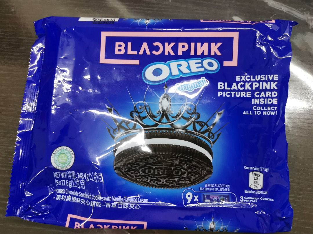 Blackpink Oreo wrapper packaging, Everything Else on Carousell