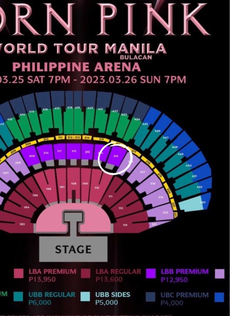 RUSH Blackpink world tour in bulacan, Tickets & Vouchers, Event Tickets on Carousell