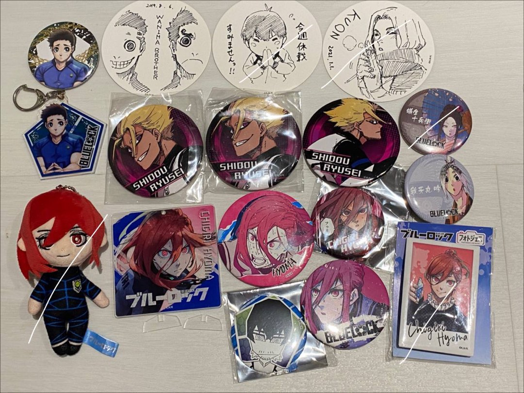 Blue lock badges keychains acrylic chigiri toki shidou aiku, Hobbies ...