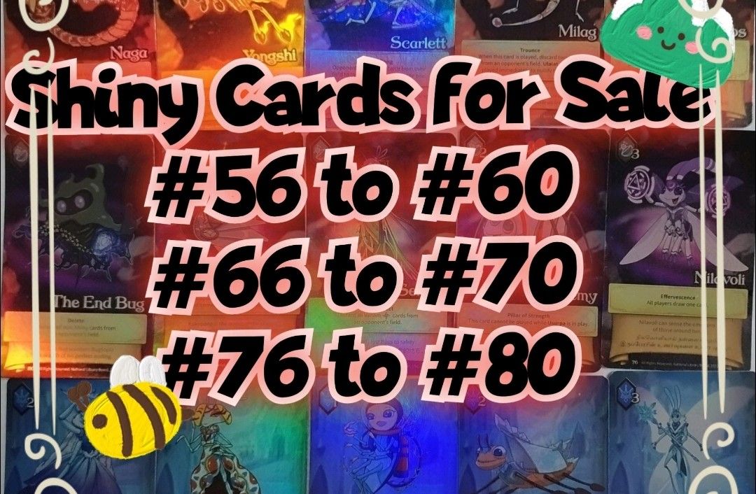 Book Bugs 4 2022 Shiny Cards including end bug, Hobbies & Toys, Toys ...