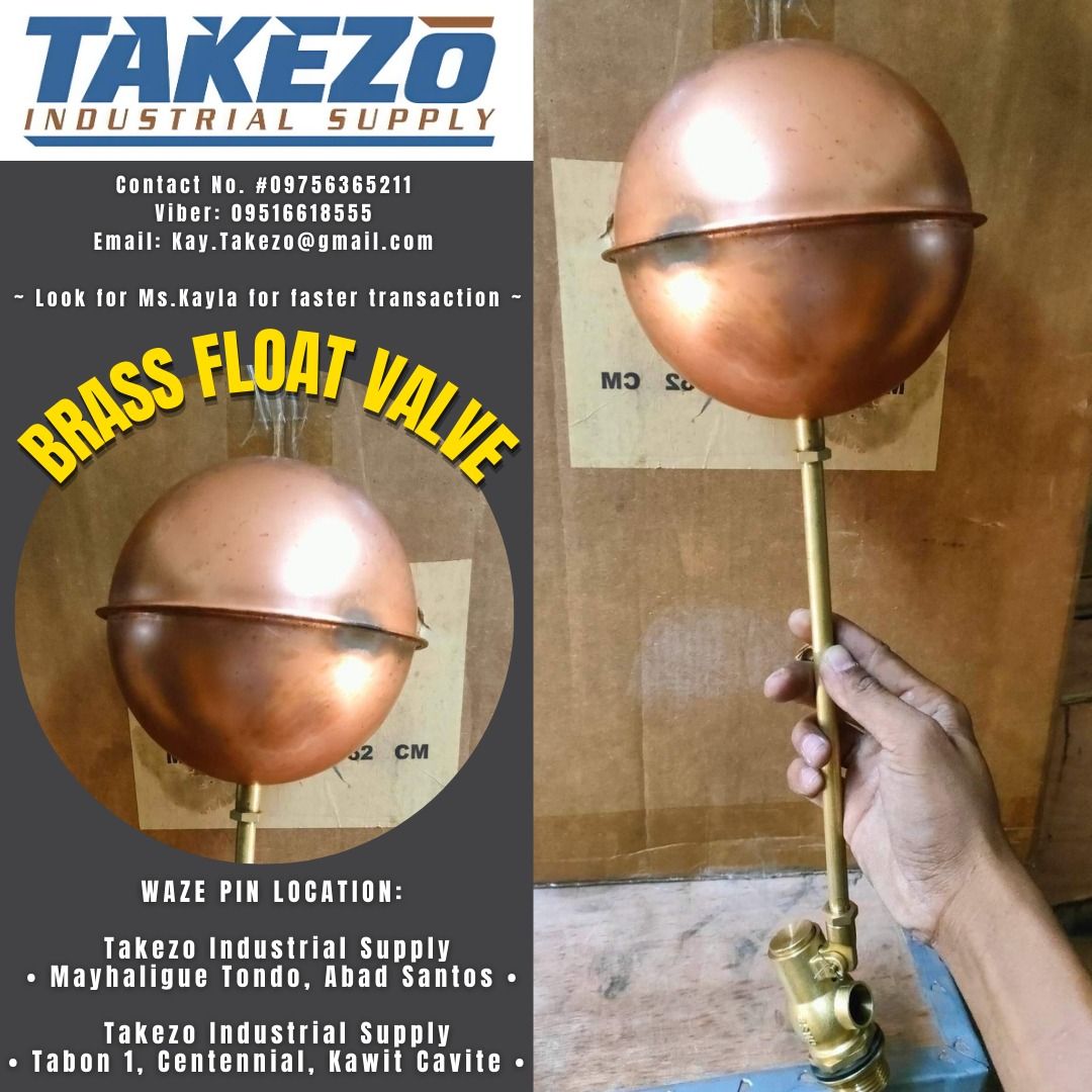 BRASS FLOAT VALVE, Commercial & Industrial, Construction Tools ...