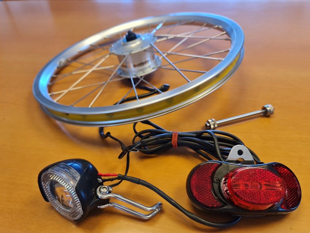 Brompton Dynamo Wheel & Lights, Sports Equipment, Bicycles & Parts ...