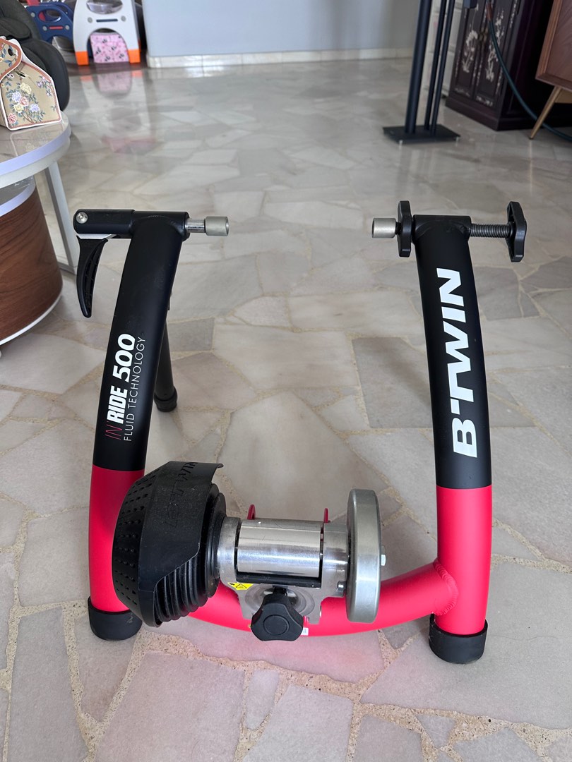 BTwin turbo trainer RCR500, Sports Equipment, Exercise & Fitness ...