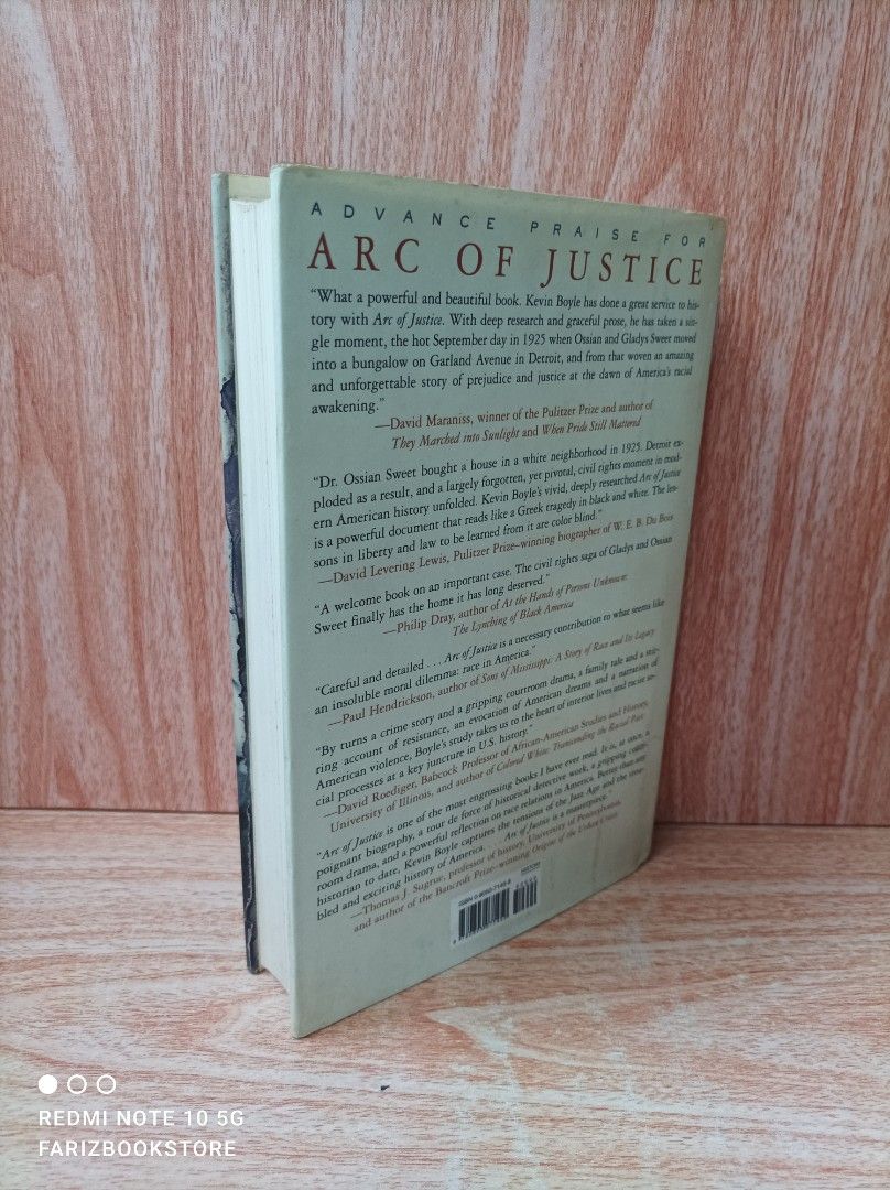 Buku Import History Arc Of Justice By Kevin Boyle, Buku & Alat Tulis ...