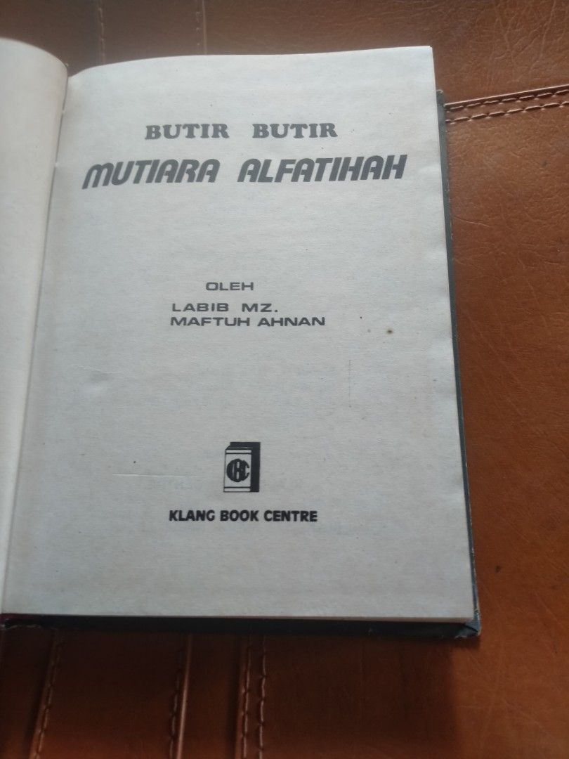 butir - butir Mutiara Al - Fatihah, Hobbies & Toys, Books & Magazines ...