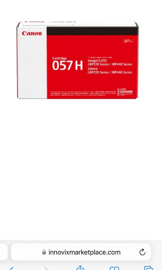 canon 057H Cartridge, Computers & Tech, Printers, Scanners & Copiers on ...