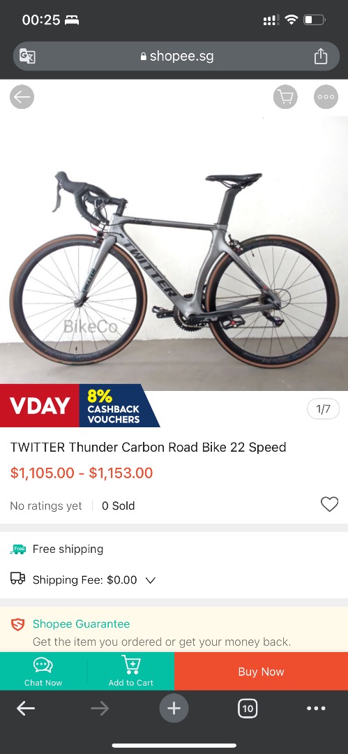 Carbon Fiber Road Bike Twitter Thunder, Sports Equipment, Bicycles ...