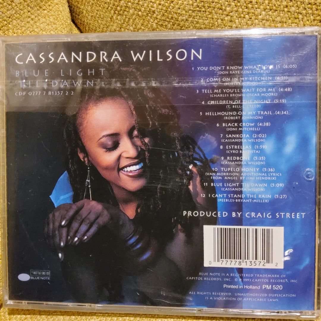 Cassandra Wilson Blue Light Til Dawn Jazz Vocal Music CD Audiophile ...