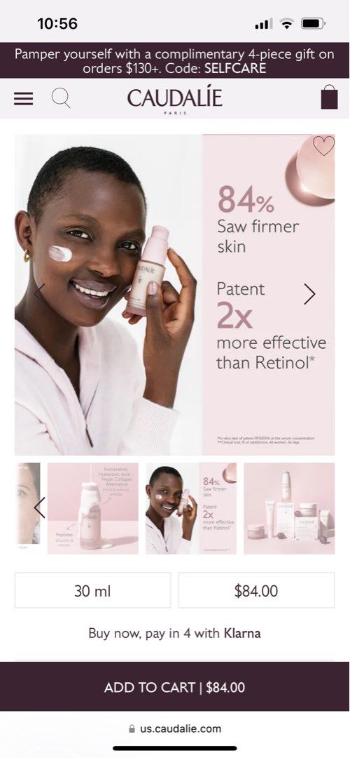 Caudalie Resveratrol Lift Serum, Beauty & Personal Care, Face, Face ...