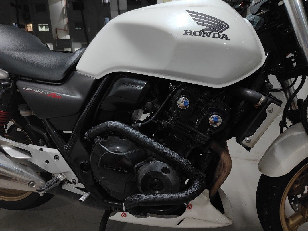 CB400 Tank Pad & Crash Bar Wrap, Motorcycles, Motorcycle Accessories on ...