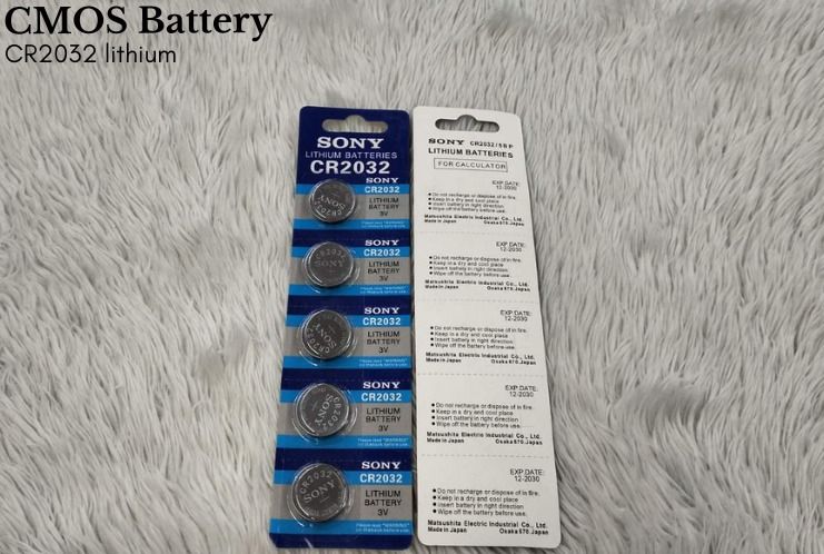 CMOS Battery_CR2032 lithium_motherboard, CMOS, real-time clock (RTC ...