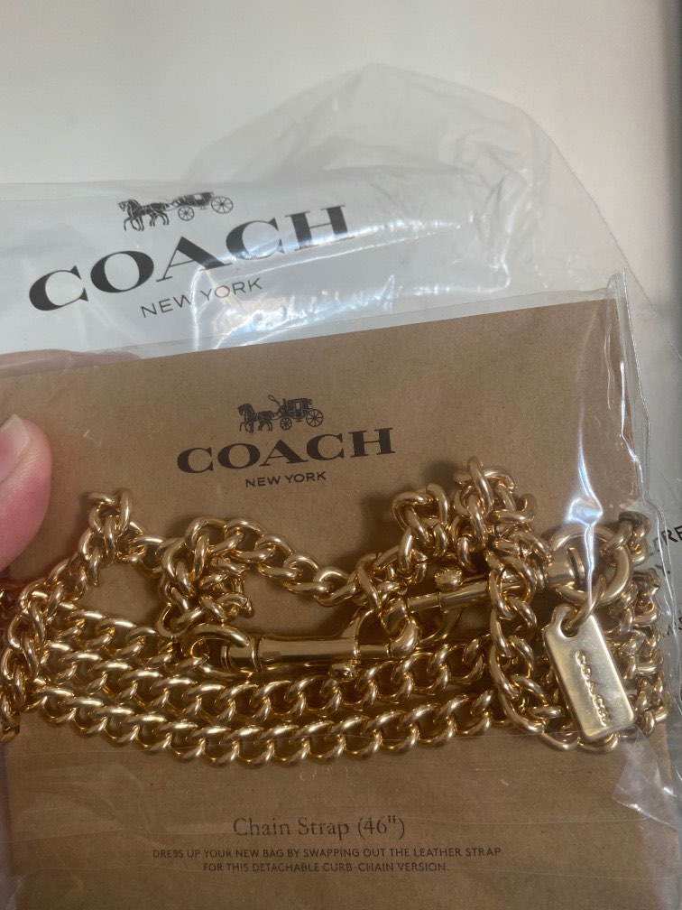 Coach chain strap, Women's Fashion, Bags & Wallets, Cross-body Bags on ...