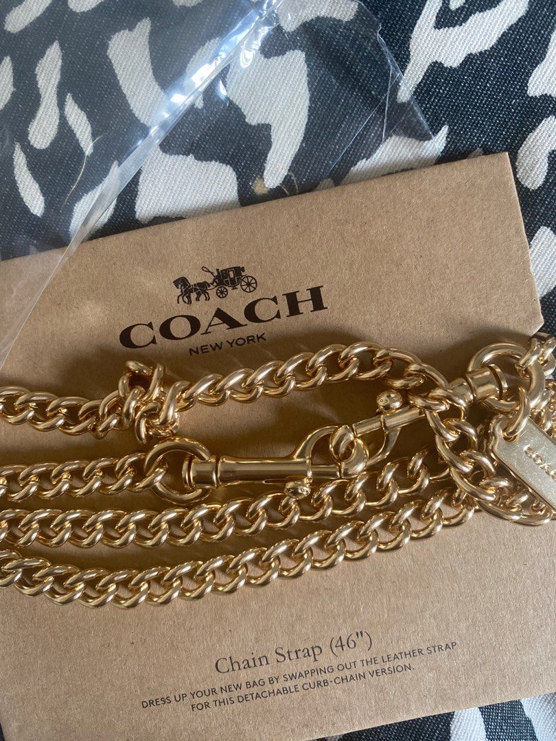 Coach chain strap, Women's Fashion, Bags & Wallets, Cross-body Bags on ...