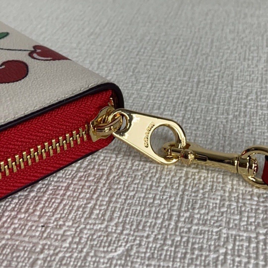 Coach Cherry Long Wallet, Women's Fashion, Bags & Wallets, Wallets ...
