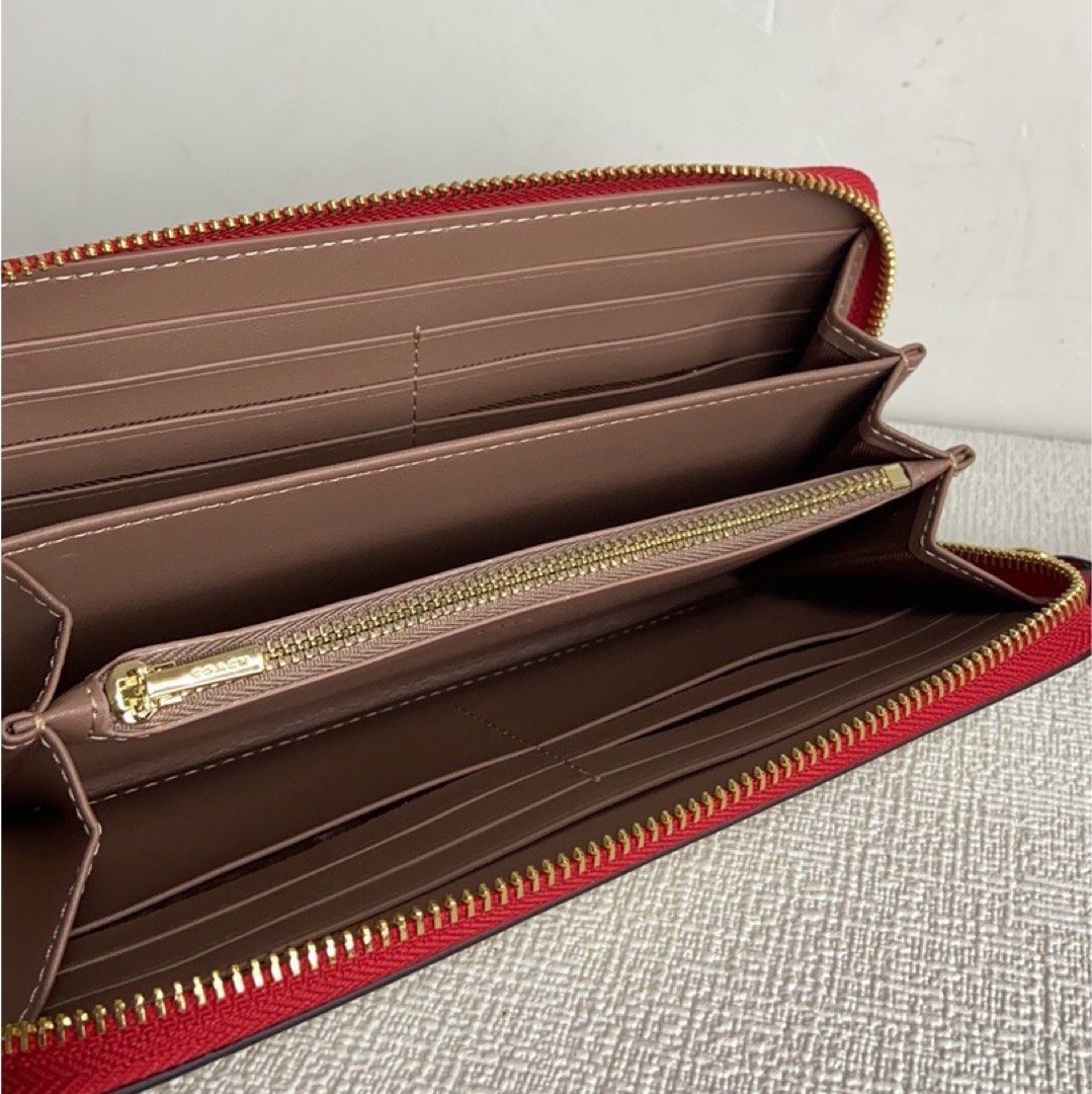 Coach Cherry Long Wallet, Women's Fashion, Bags & Wallets, Wallets ...