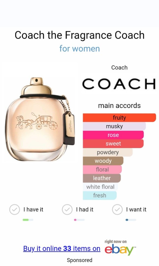 Coach Gold The Fragrance 90ml by COACH Original Tester Eropa (NEW NON ...