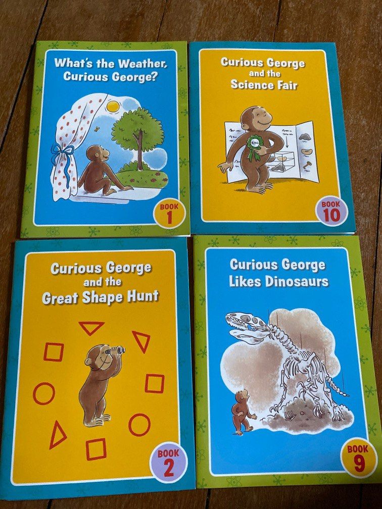 Curious George math and science STEM reading program, Hobbies & Toys ...