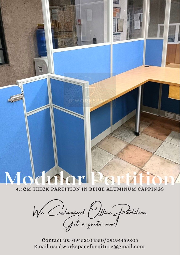 Customized Office Partition, Furniture & Home Living, Office Furniture ...