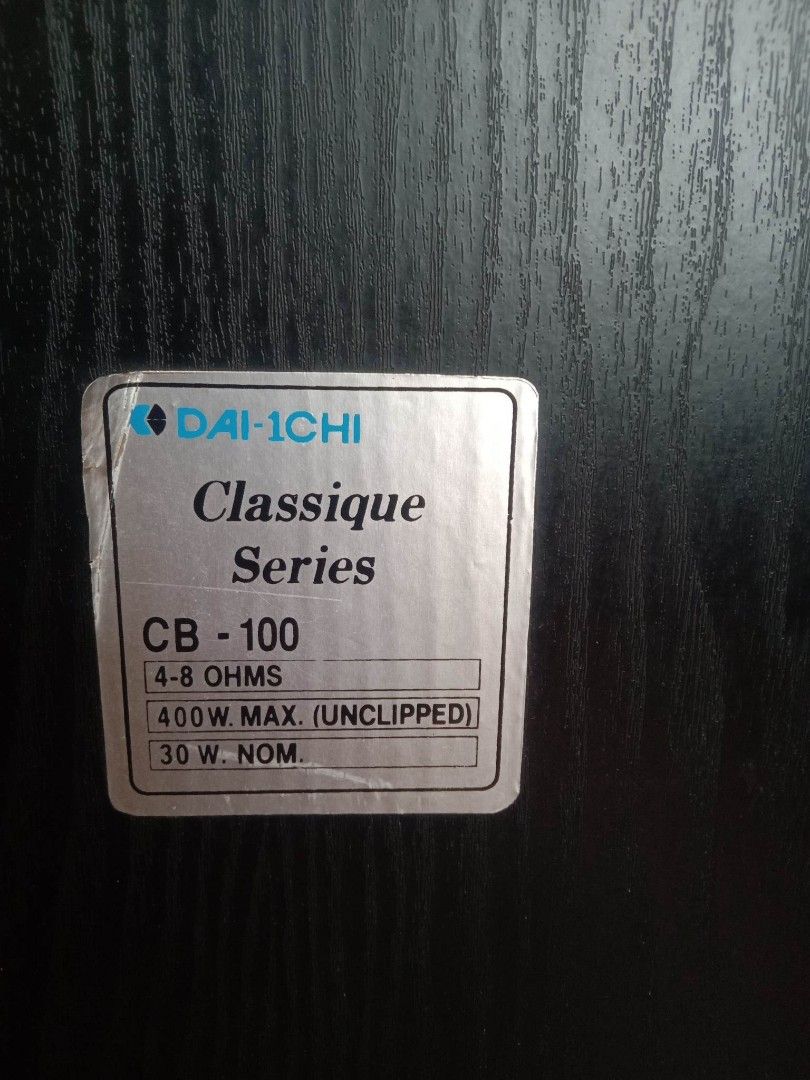 Dai-ichi speaker, Audio, Other Audio Equipment on Carousell