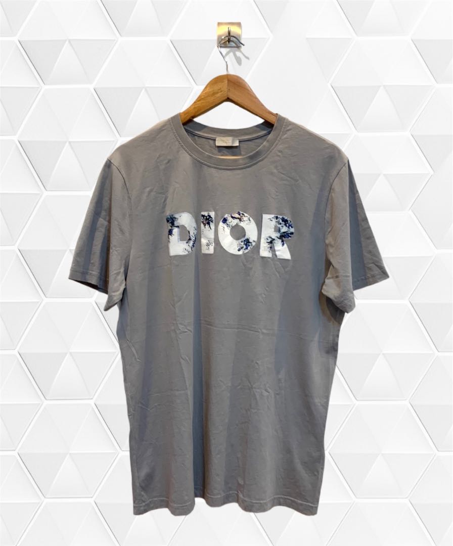 DIOR BIG SCRIPT, Men's Fashion, Tops & Sets, Tshirts & Polo Shirts on ...