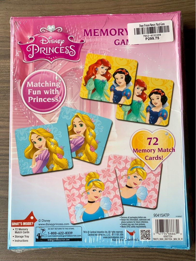 Disney Princess Memory Match Game on Carousell