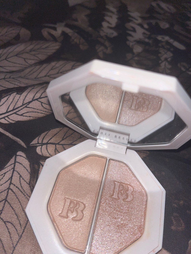 Fenty Beauty Highlighter Lightning Dust / Fire Crystal, Beauty ...