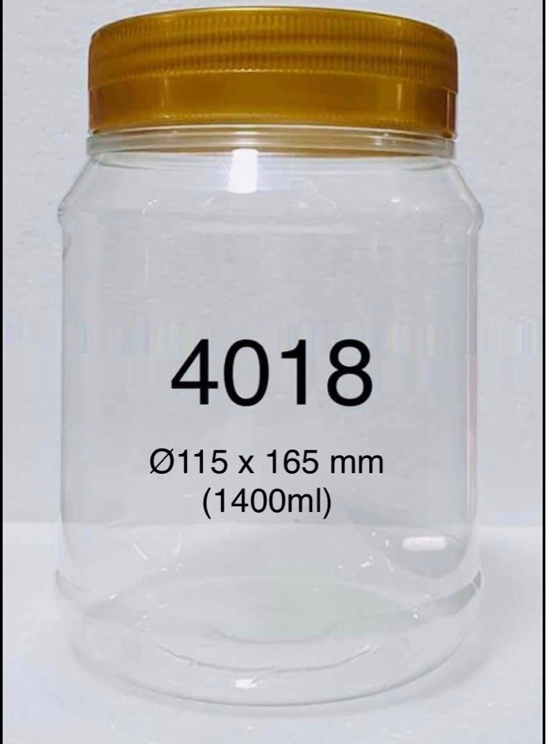 FOC DELIVERY GOLD CAP PET COOKIE BOTOL CNY CONTAINER HARI RAYA BOTTLE ...