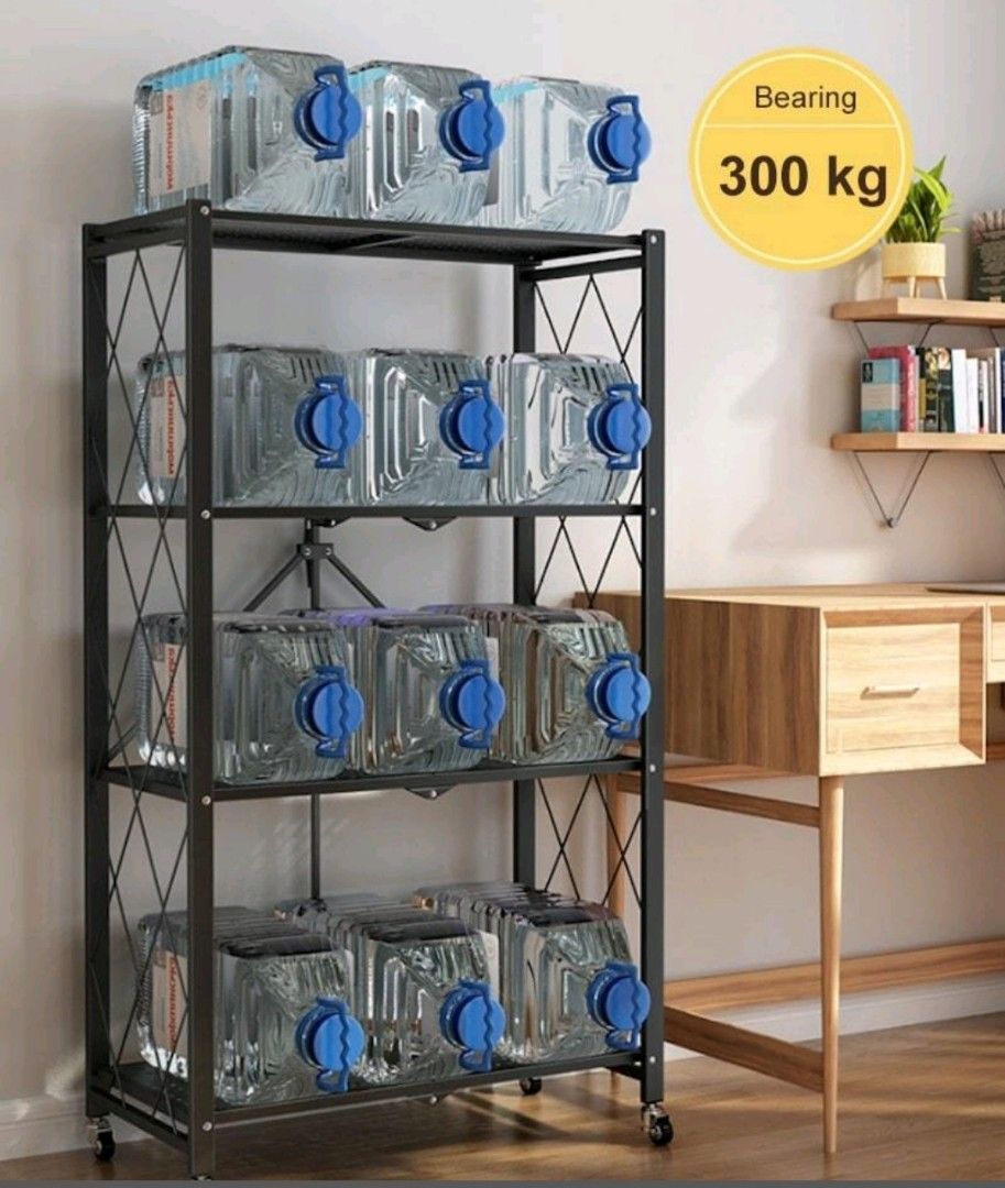 Folding Rack / Storage Rack / Kitchen Rack / Foldable Rack with Wheel ...