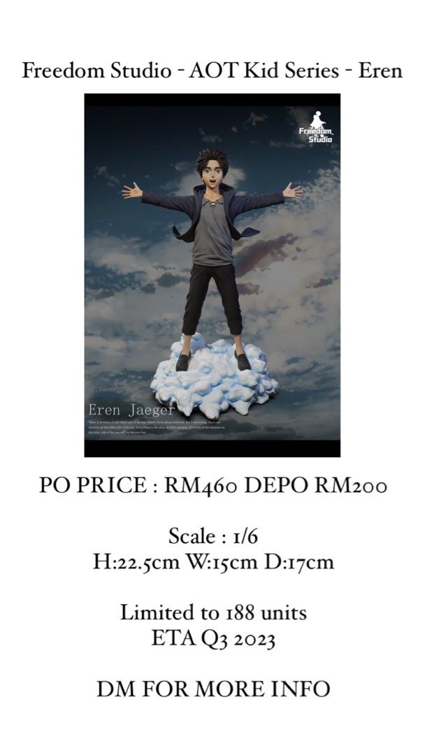 Freedom Studio - AOT Kid Series - Eren, Hobbies & Toys, Toys & Games on ...