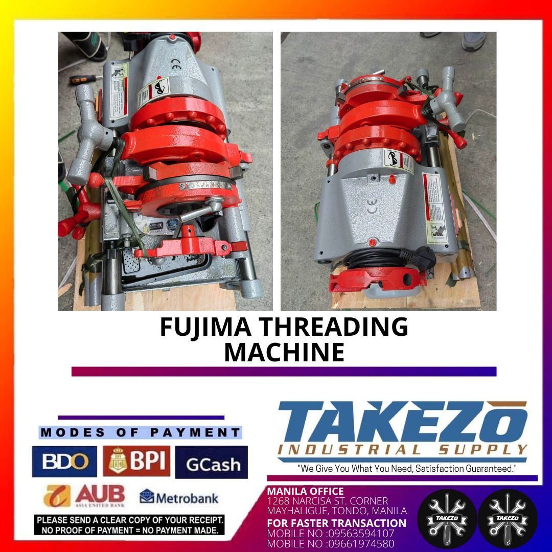 Fujima Threading Machine, Commercial & Industrial, Industrial Equipment ...