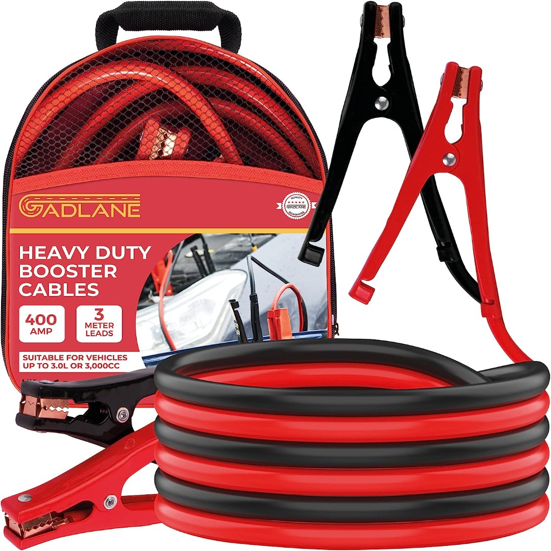 GADLANE 2.5 Meters Heavy Duty Jump Leads - 400 Amp Battery Booster ...