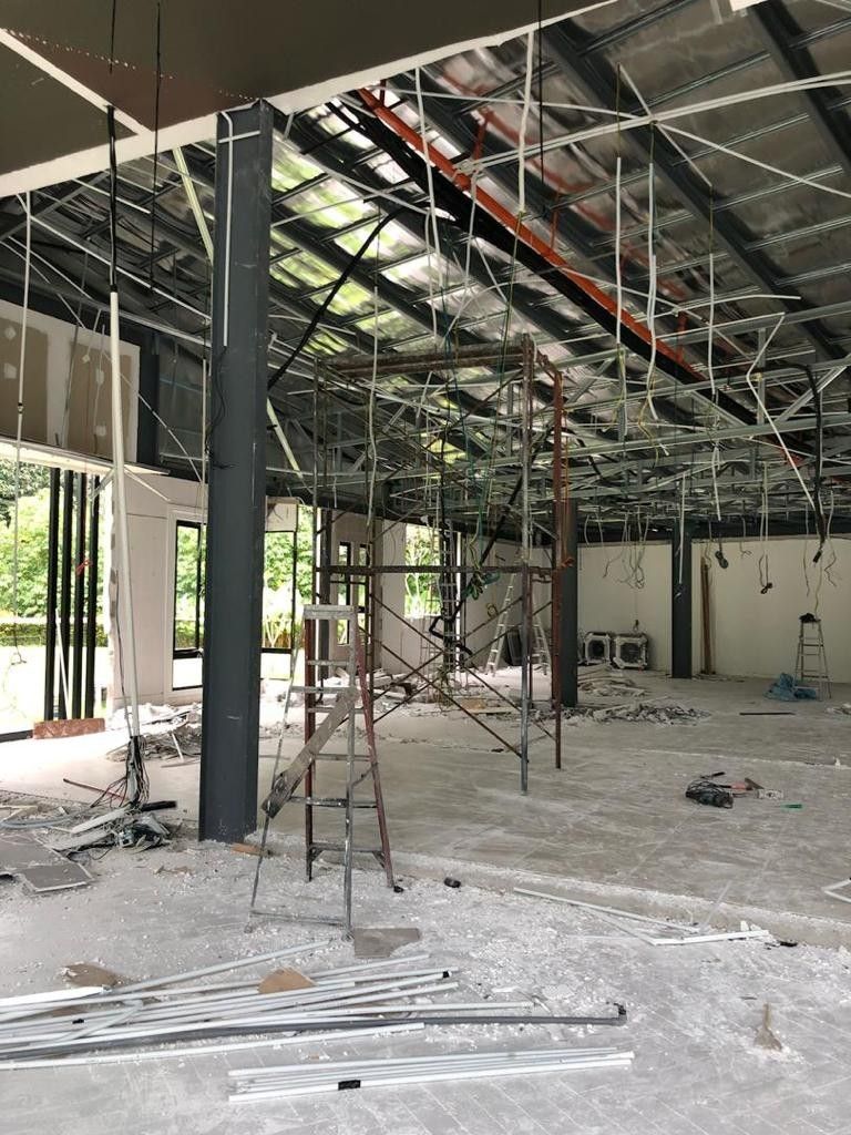 Hacking conceal plaster Ceiling Electrical Wiring Aircond Service ...