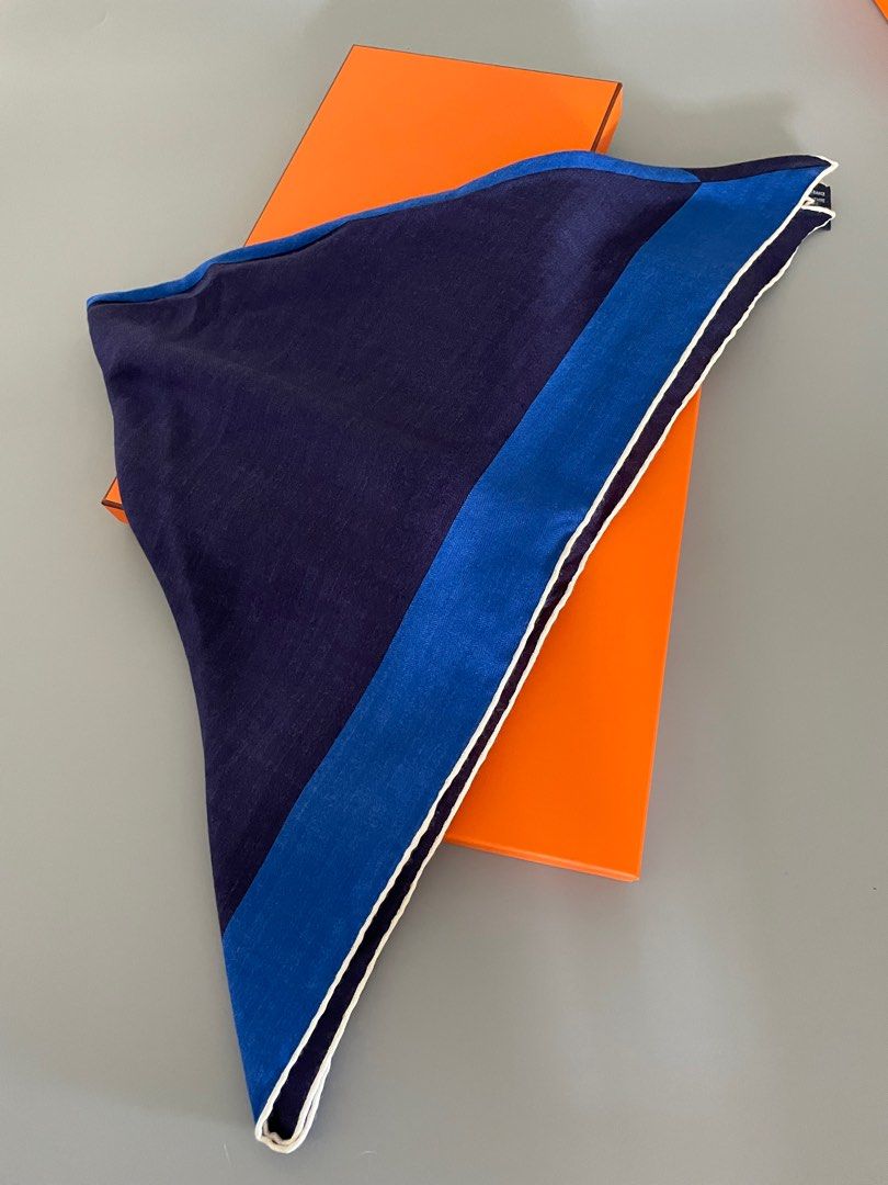 Hermes giant triangle scarf cashmere - silk 190 x 95, Luxury ...