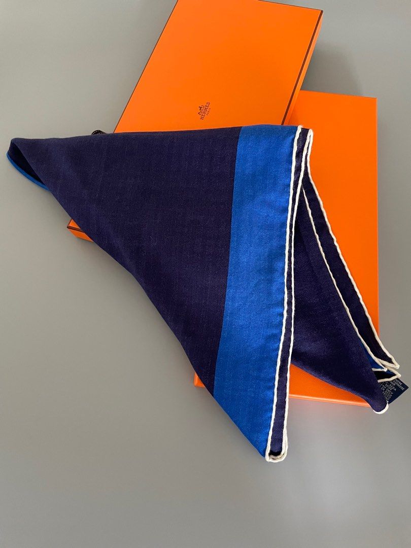 Hermes giant triangle scarf cashmere - silk 190 x 95, Luxury ...