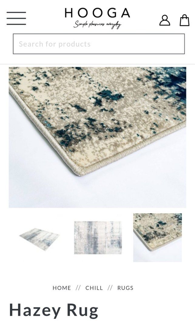 Hooga Rug (Brand New), Furniture & Home Living, Home Decor, Carpets ...