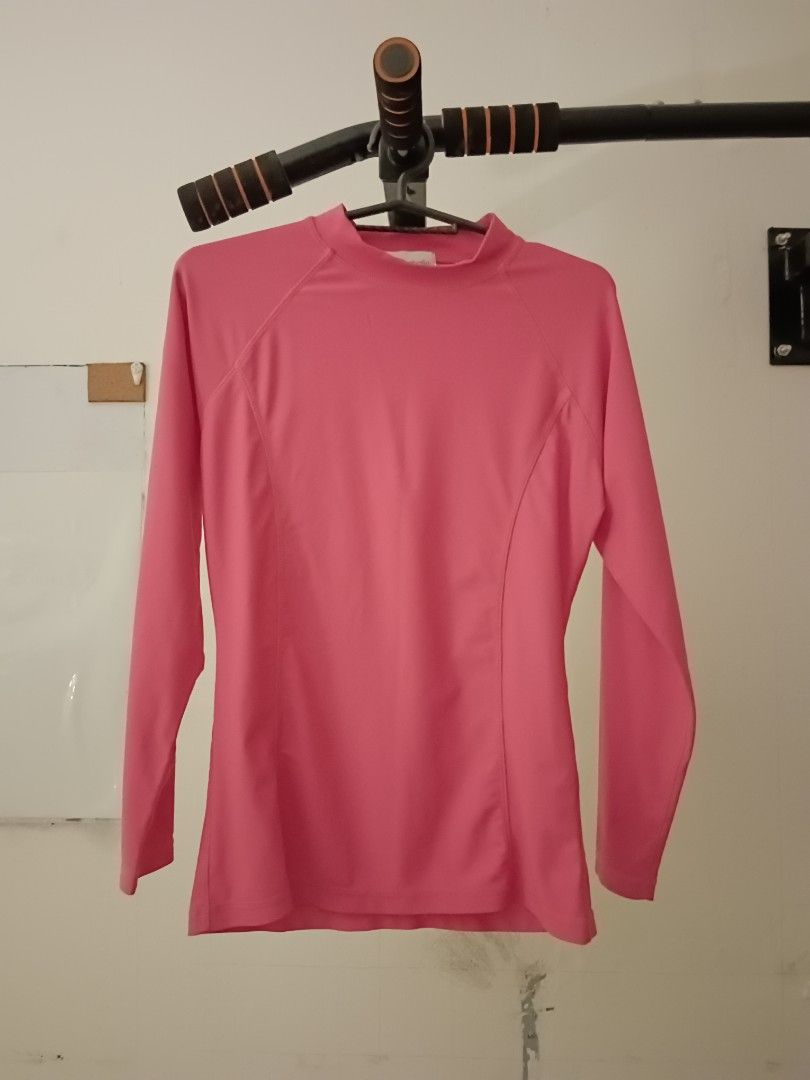 Hot pink rash guard on Carousell