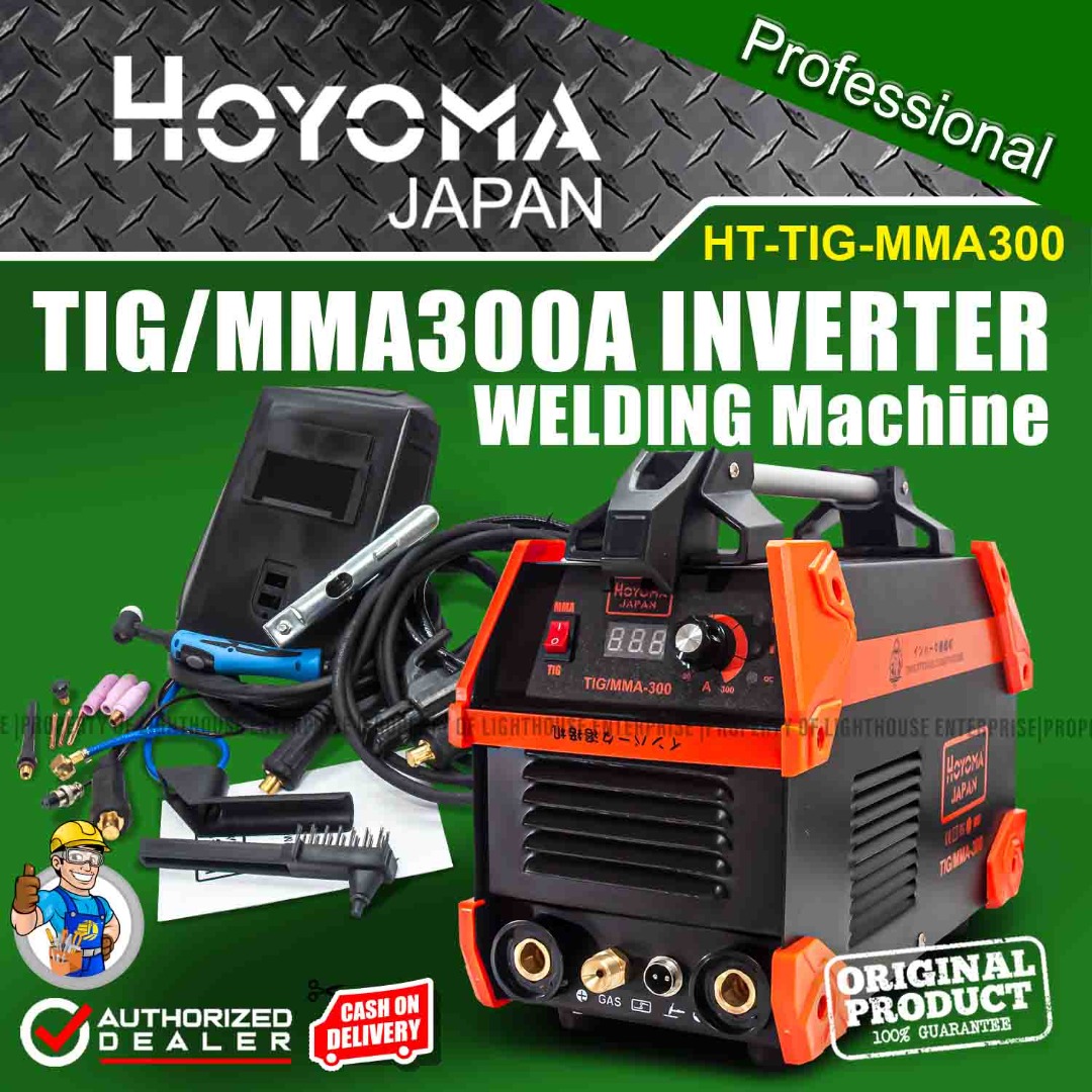 HOYOMA Japan 300A 5.0mm Inverter TIG Welding Machine (HT-TIG/MMA300 ...
