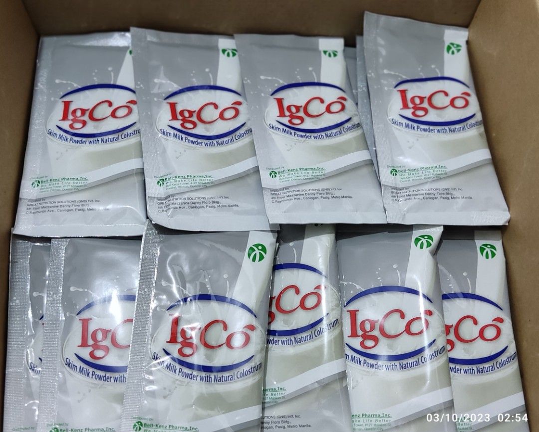 Igco Skim Milk with Natural Colostrum 15g Per Sachet, Food & Drinks ...