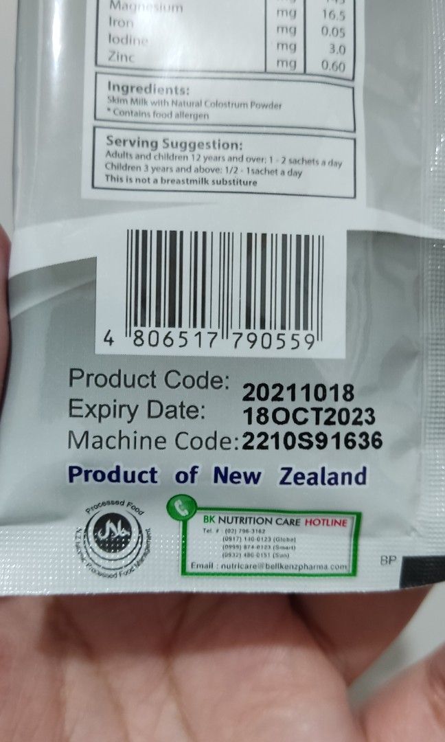 Igco Skim Milk with Natural Colostrum 15g Per Sachet, Food & Drinks ...