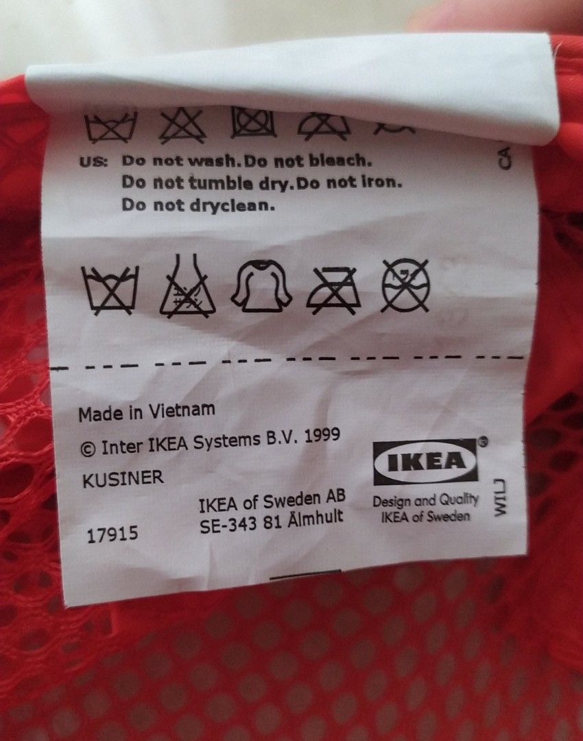 IKEA collapsible laundry basket/ container, Furniture & Home Living ...