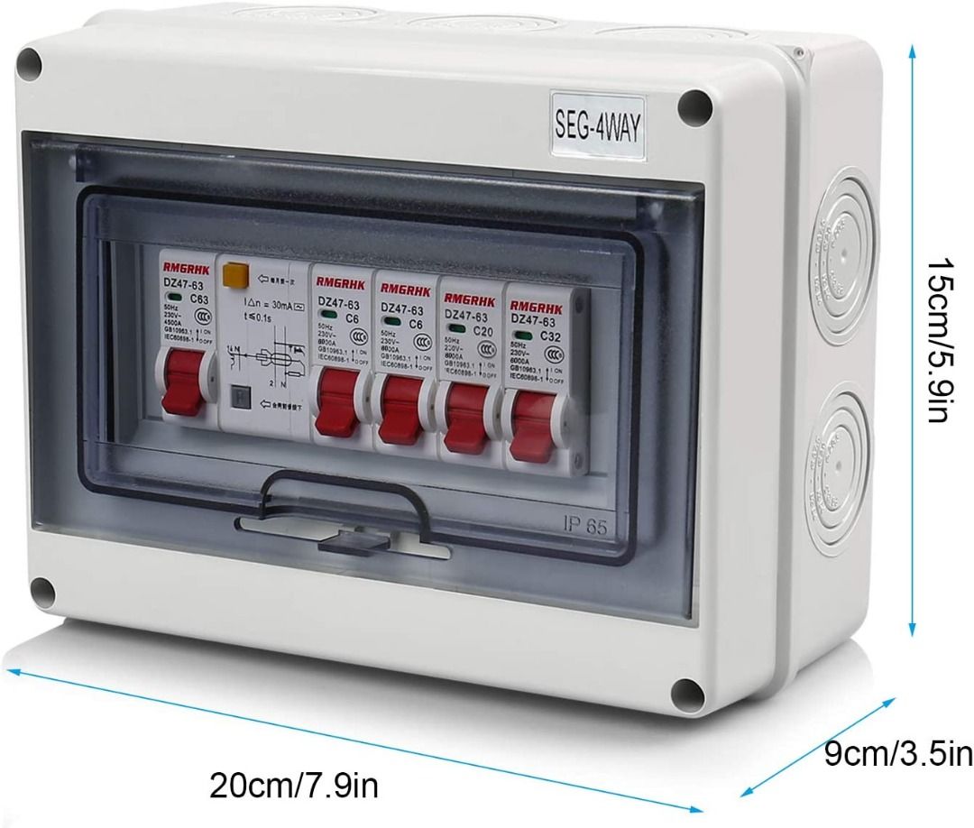 [J589] Fuse Box Surface-Mounted IP65 Sub-Distribution Surface-Mounted ...