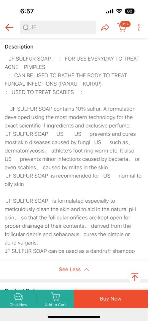 JF skin solution anti acne soap, Beauty & Personal Care, Bath & Body ...