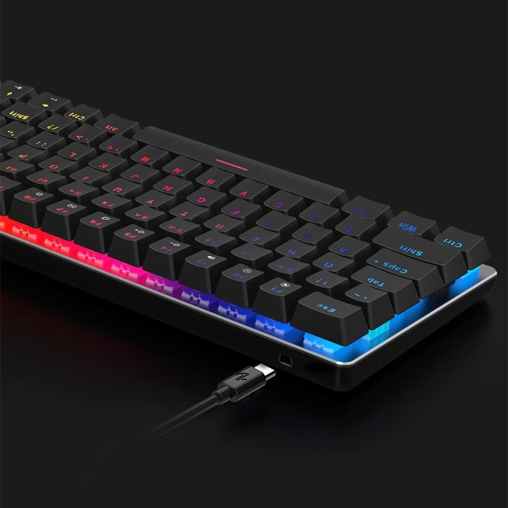 (K00062) AJAZZ First Blood Geek RGB 82 key layout Backlit Mechanical ...