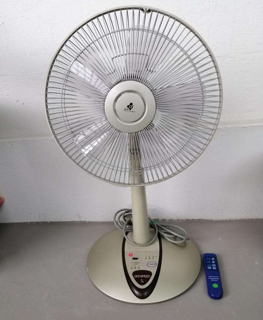 KDK 12" Table / standing fan with remote, Furniture & Home Living ...