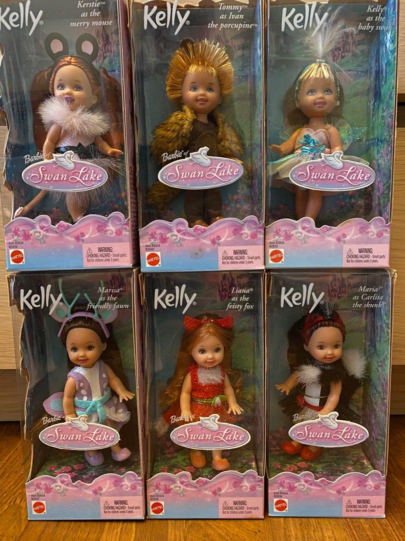 Kelly Barbie sister Mattel swan lake series complete, Hobbies & Toys ...